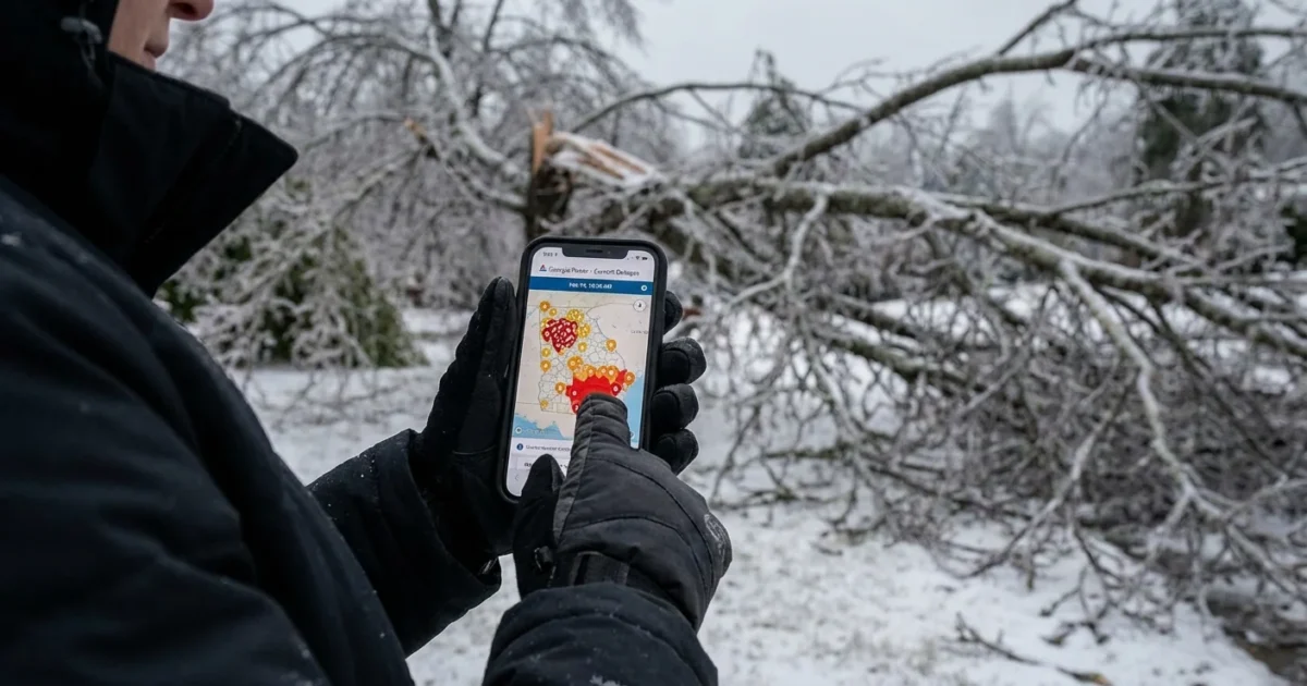 Track Georgia’s Ice-Storm Power Outages – Edvigo